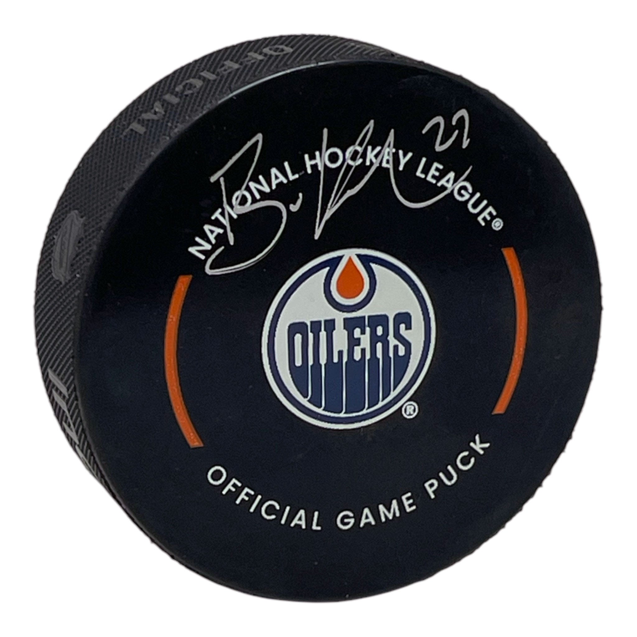 Brett Kulak Signed Edmonton Oilers Game Puck – Pro Am Sports
