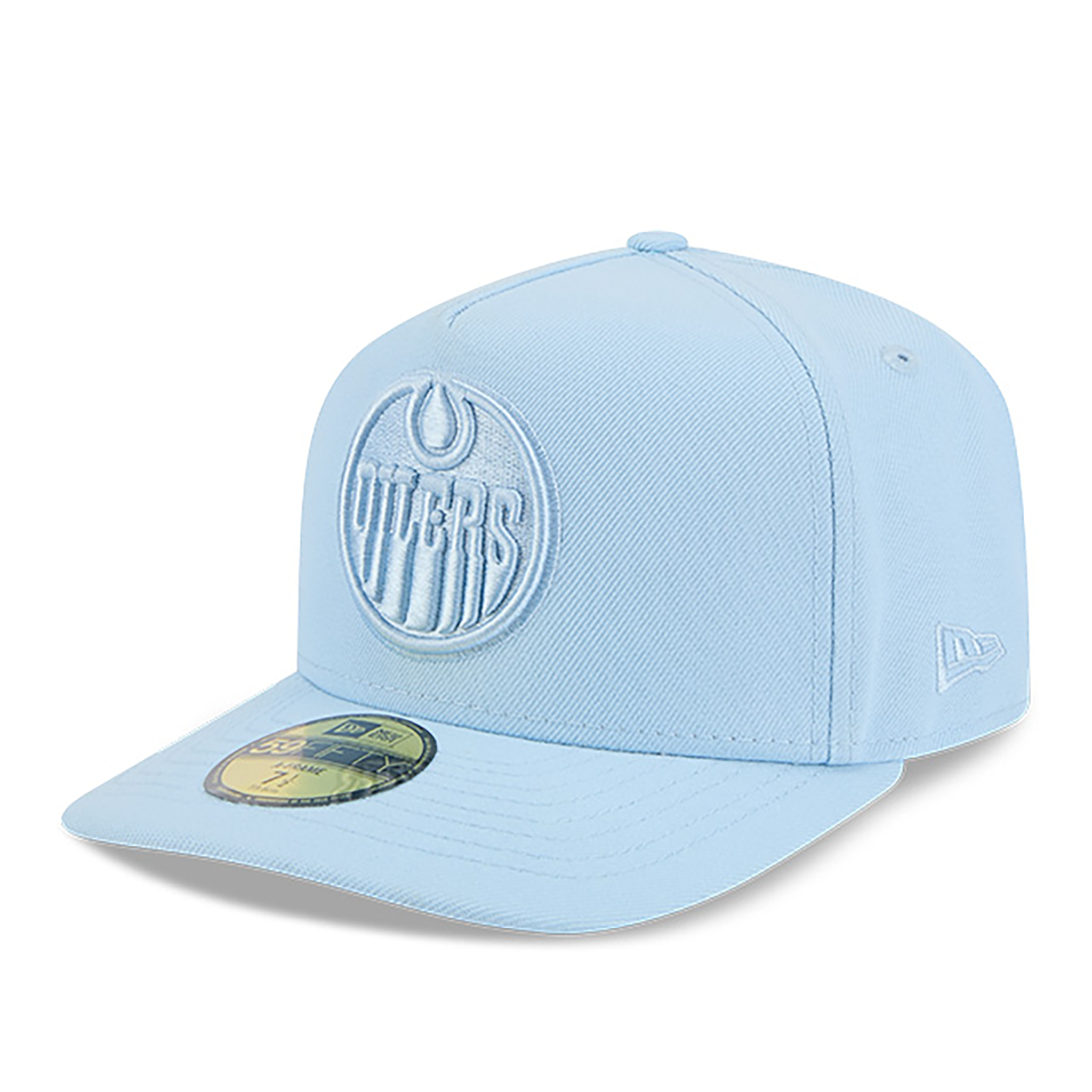 Edmonton Oilers New Era Color Pack Glacial Blue 59FIFTY A-Frame Fitted ...