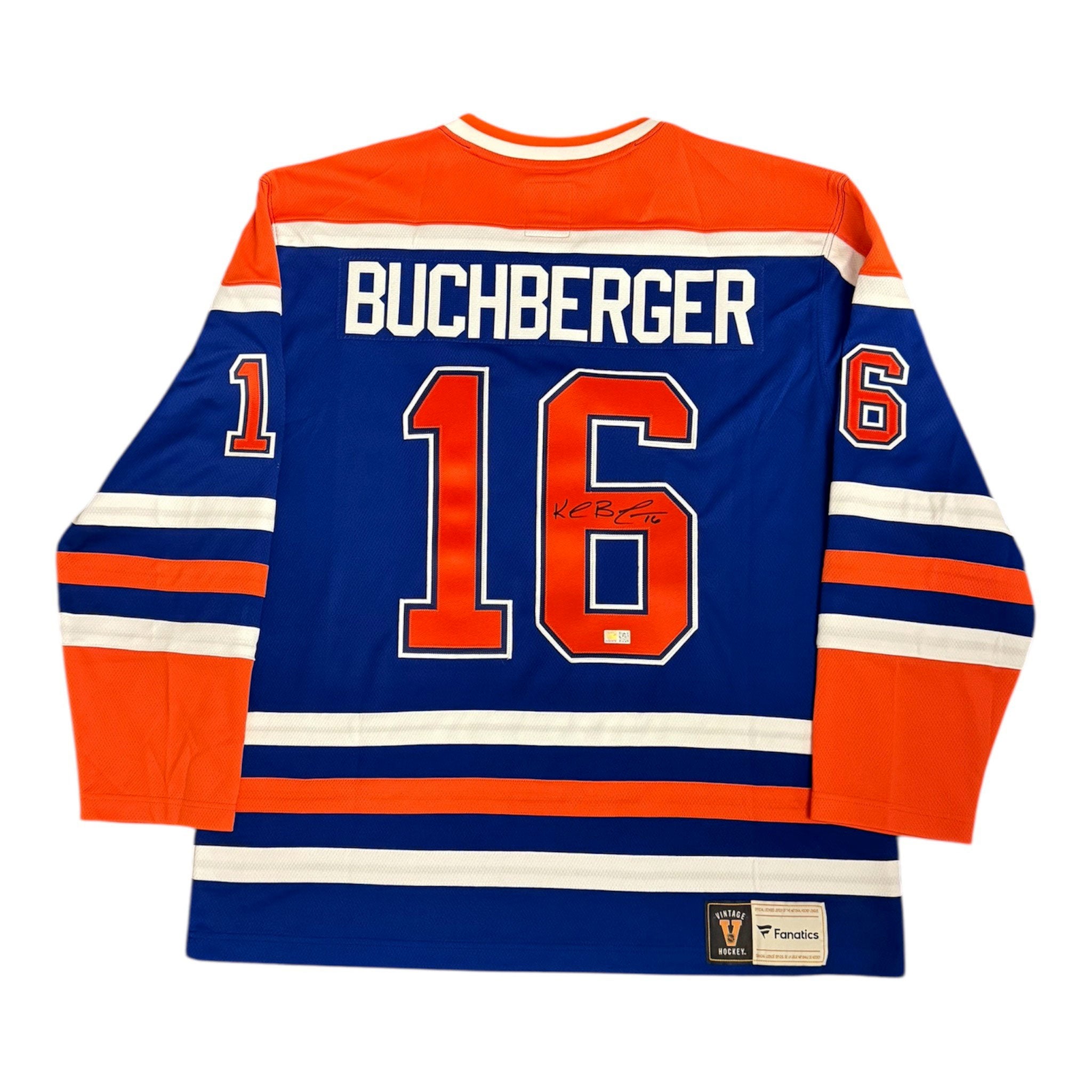 Kelly Buchberger Signed Edmonton Oilers Vintage Jersey - Authentic ...