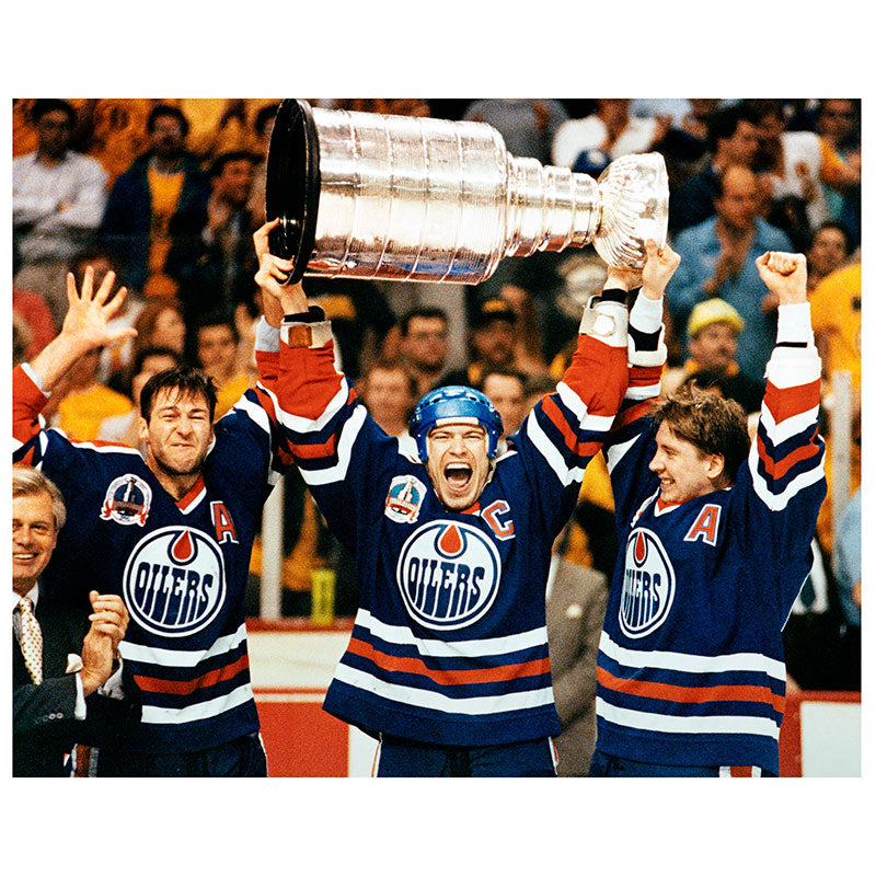 Mark Messier Edmonton Oilers 90 Cup Overhead Autographed 11x14 Photo ...