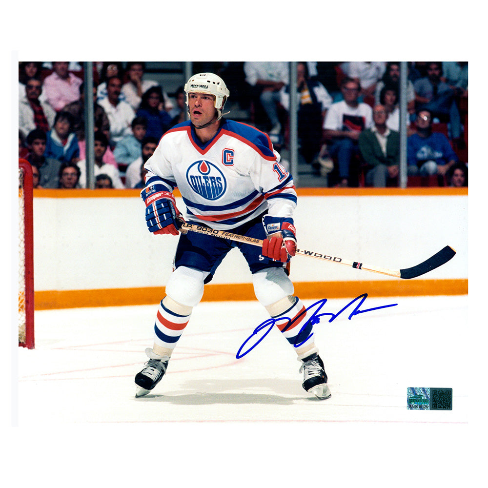 Mark Messier Edmonton Oilers "Eyeing The Play" Signed 8x10 Photo – Pro ...