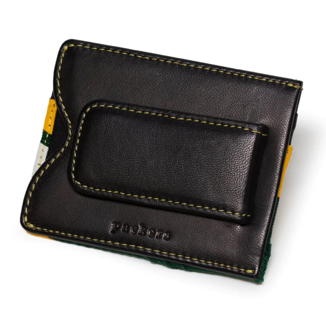 Tokens & Icons Green Bay Packers Game Used Uniform Money Clip Wallet ...